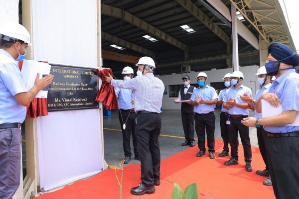 KEC International inaugurates Railway Conductor Manufacturing Unit in ...