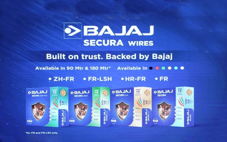 Bajaj Electricals Enters Wires Segment with Launch of Secura Wires ...